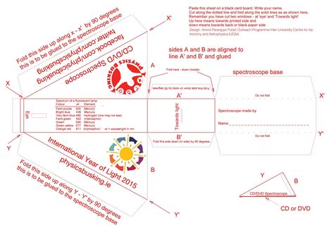 Make Your Own Spectroscope Physics Busking