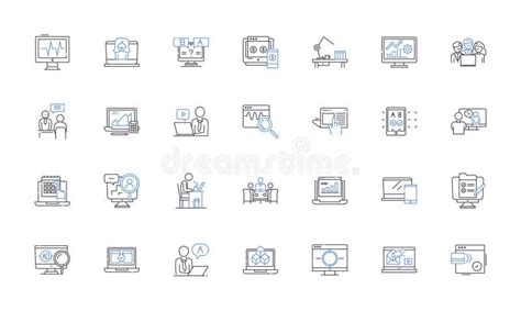 Creating Partnerships Line Icons Collection Collaboration Alliance Coalition Unity