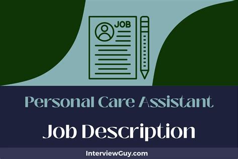 Personal Care Assistant Job Description Updated For 2026