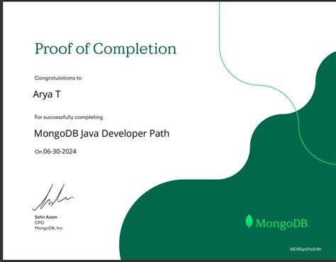 Arya Thottungal On Linkedin Im Happy To Share That Ive Obtained A