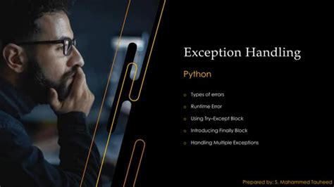 Exception Handling In Python Programming Pdf