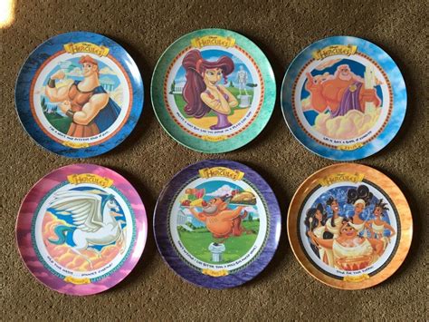 Mcdonalds Disney Hercules Plates Set Of 6 Complete Set 2011384177