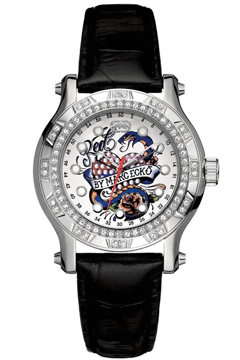 E12589m1 Unisex Midsize The Flyaway Watch Gloss White From Marc Ecko