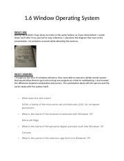 Understanding Windows Operating System Features Functions And Course Hero