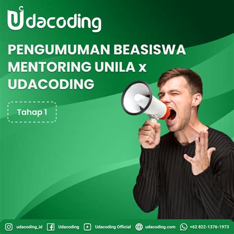 pengumuman beasiswa mentoring unila udacoding