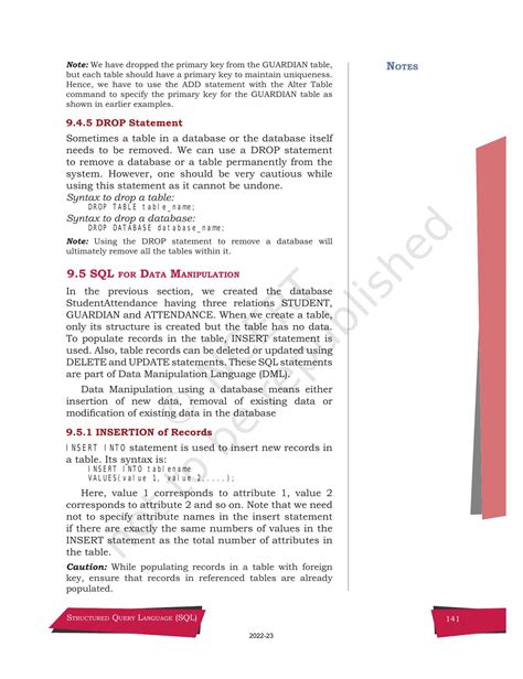 Ncert Book For Class 12 Computer Science Chapter 9 Structured Query