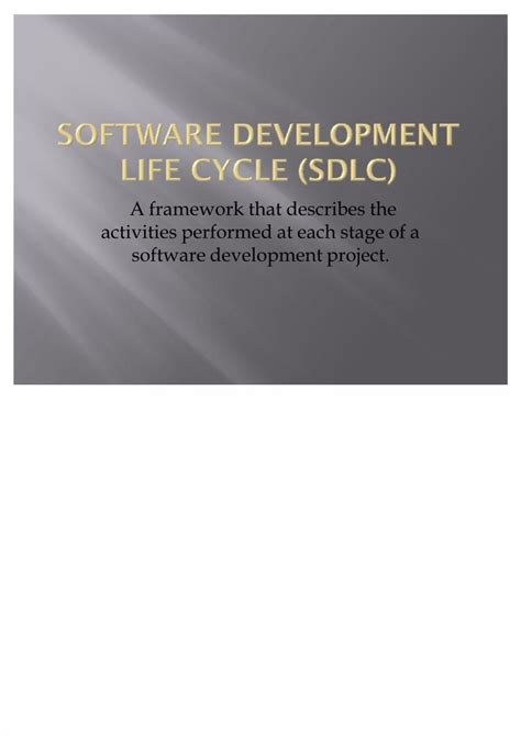 PDF Ppt On Sdlc Models DOKUMEN TIPS