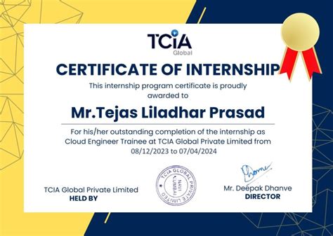 Tejas Prasad On Linkedin Cloudengineering Internship Professionaldevelopment Cloudprojects