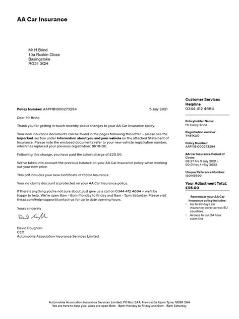 Aa Car Insurance Policy Details Pdf Vehicle Insurance Insurance
