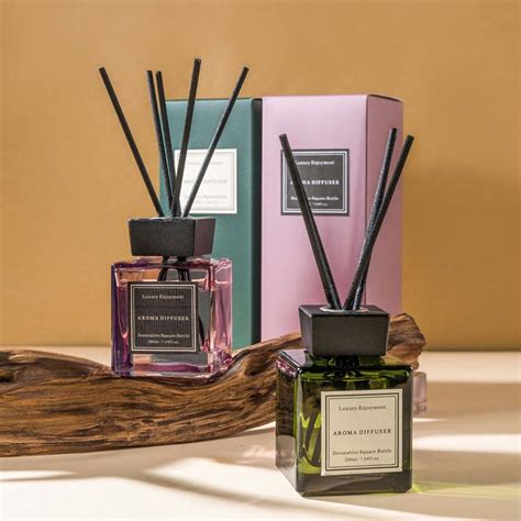 Wholesale Custom Empty Bottle Fragrance Refill Oil Reed Diffuser With Sticks And Boxes China