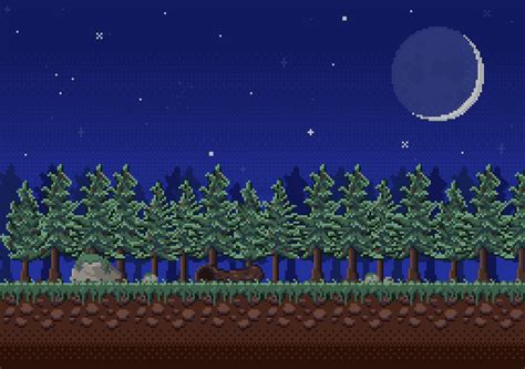 Cute Pixel Art  Background