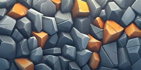 Premium Ai Image Stylized Stone Texture For Video Games And Movies Ai Generative