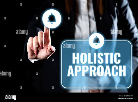 Text Sign Showing Holistic Approach Word For Characterized Belief That Parts Something