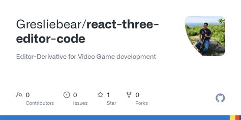 Github Gresliebearreact Three Editor Code Editor Derivative For