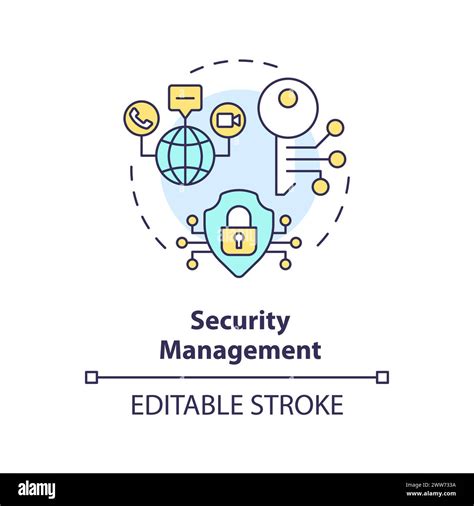 Security Management Multi Color Concept Icon Stock Vector Image And Art Alamy