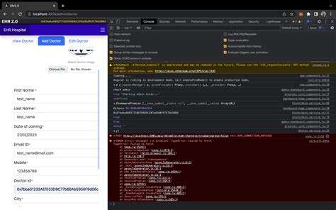 Error While Adding Doctor To The Network Issue Shamil T Ehr Blockchain GitHub