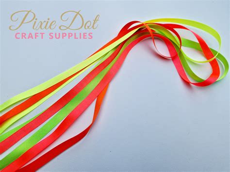 10mm Satin Ribbon Pixie Dot Craft Supplies