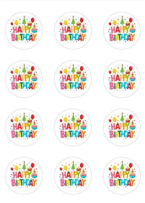 Happy Birthday Edible Images Birthday Edible Toppers Edible Oreo