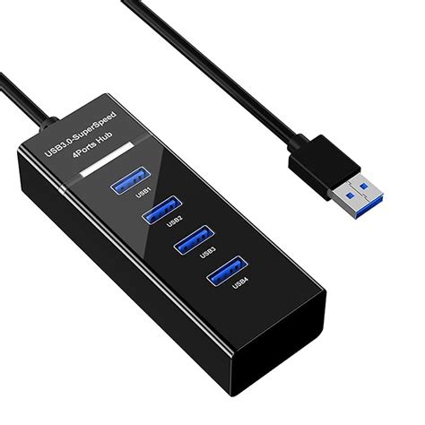Usb 4 Port Adapter 4 In 1 Usb Hub 30 Usb Data Hub High Speed Splitter