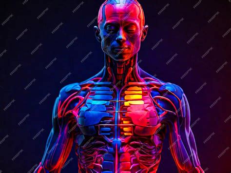 premium ai image heatmap of human body