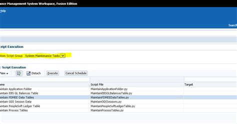 FDMEE System Maintenance Tasks Maintain FDMEE Data Tables EPM Zones