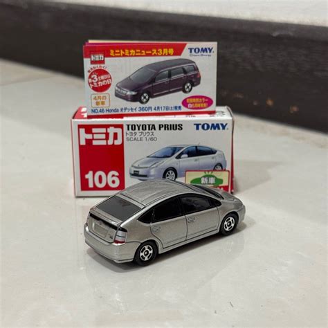 Tomica 106 Toyota Prius With New Car Sticker Hobbies And Toys Toys
