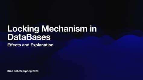 Sql Locks Presentation Pptx