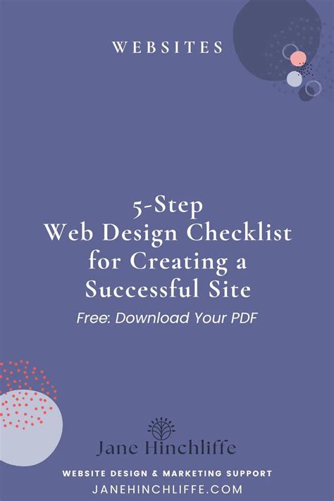 5 Step Web Design Checklist Pdf For Creating A Successful Site