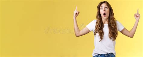 No Way Omg Stunning Impressed Surprised Caucasian Curly Haired Girl