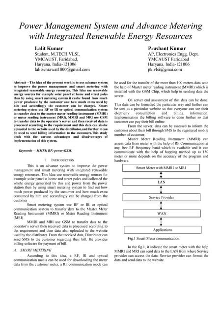 Automated Meter Reading System Pptx