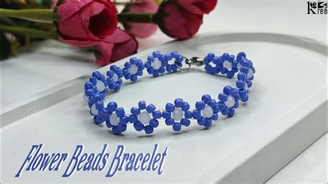 Diy Flower Beads Bracelet Tutorial