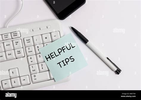 Handwriting Text Writing Helpful Tips Conceptual Photo Advices Given