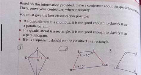 Based On The Information Provided Make A Conjecture Chegg Com