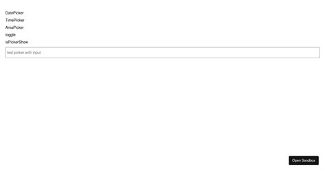 React Native Picker Examples Codesandbox