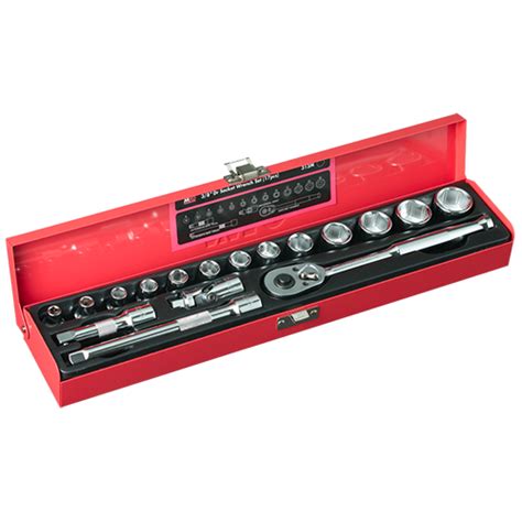 M10 3 8″ Dr Socket Set Metric Globall Hardware And Machinery Sdn Bhd