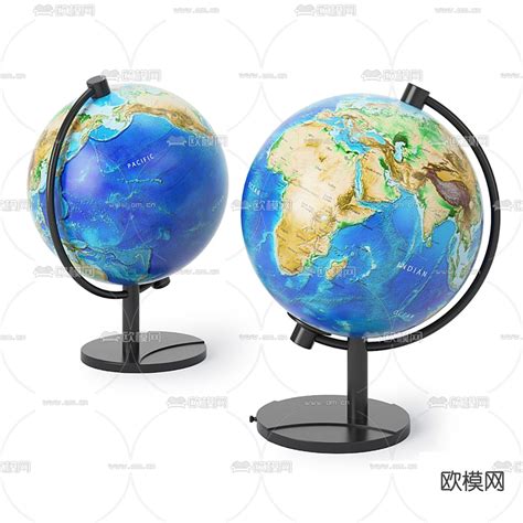 现代地球仪su模型下载 Id12045004 Sketchup模型下载 欧模网