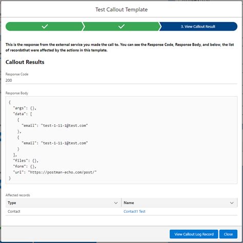 Testing Your Connection Declarative Webhooks User Guide