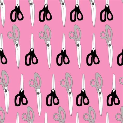 Premium Vector Scissors Of Different Shapes And Sizes Seamless