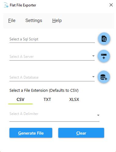 GitHub Eddyizm Flatfileexporter Flat File Exporter Net Desktop Gui To Pass A Sql Script Or