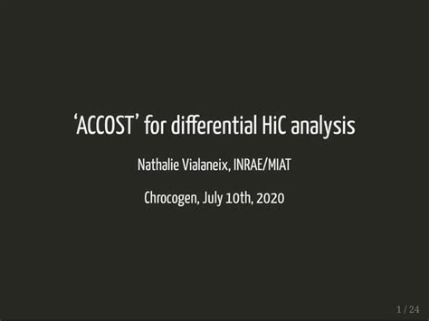 Accost For Differential Hic Analysis Ppt
