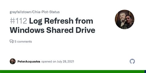 Log Refresh From Windows Shared Drive · Issue 112 · Grayfallstownchia