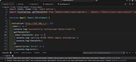 fix react native crash on start with theta client 1 11 theta client