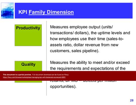 PPT Managing KPI With Balanced Scorecard Slide PPT PowerPoint Presentation PPTX Flevy