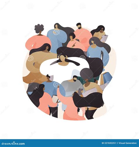 Overpopulation Abstract Concept Vector Illustration Stock Vector