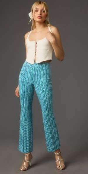 Maeve The Margot Kick Flare Cropped Pants By