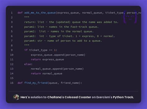 Herz S Solution For Chaitana S Colossal Coaster In Python On Exercism