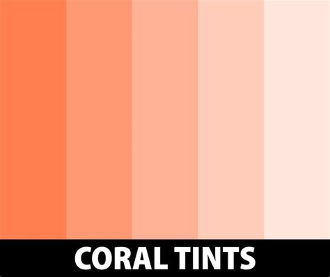100 Coral Color Shades For Your Design Projects Coral Color