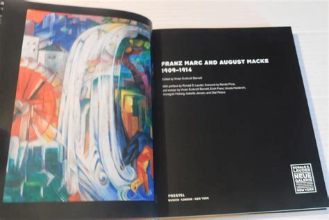 Franz Marc And August Macke 1909 1914 By Marc Franz And Macke August Barnett Vivian