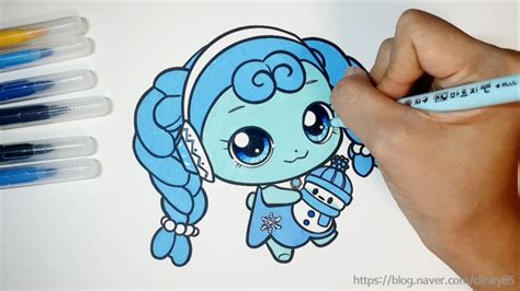 알쏭달쏭 캐치티니핑 3 다정한 꾸래핑 색칠공부 영상 네이버 블로그