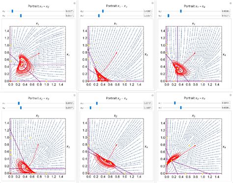 Phase Portraits Of A Four Species Lotka Volterra Model Of Competition